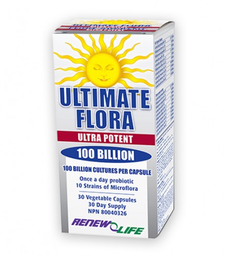 Ultimate Flora Ultra Potent 100 Billion Probiotic by Renew Life – Alive ...